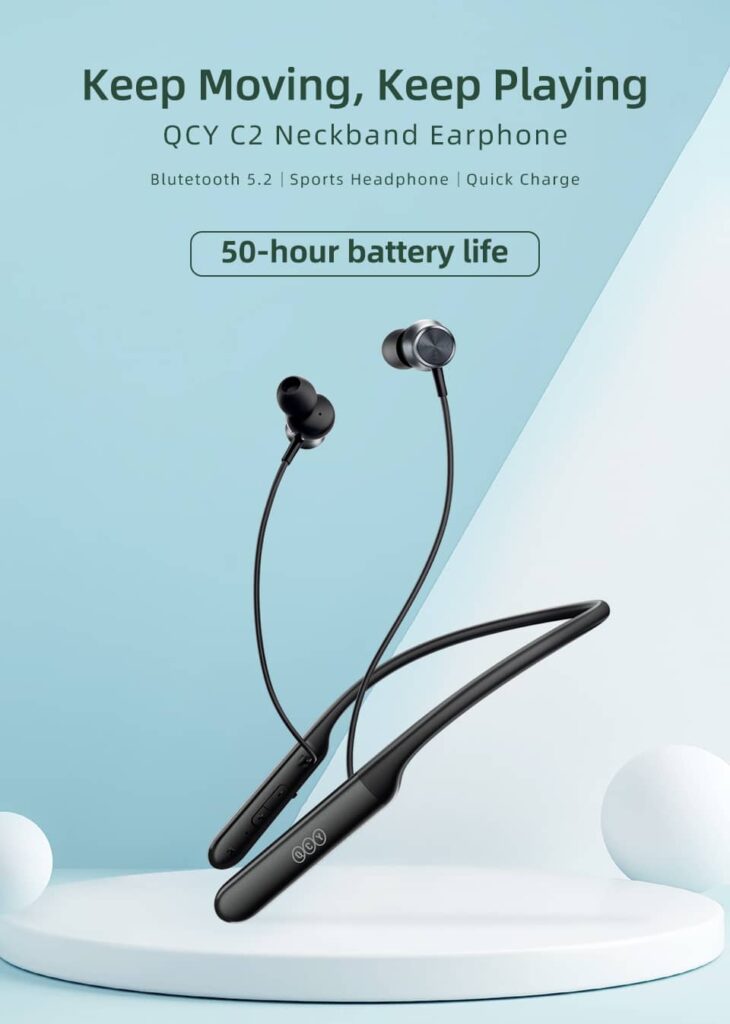 هندزفری بلوتوث دور گردنی کیو‌ سی وای مدل QCY Neckband C2 - شیائومی بازار